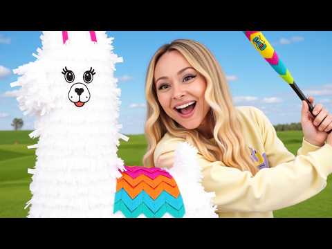I Hung A CAKE Piñata From A Tree!