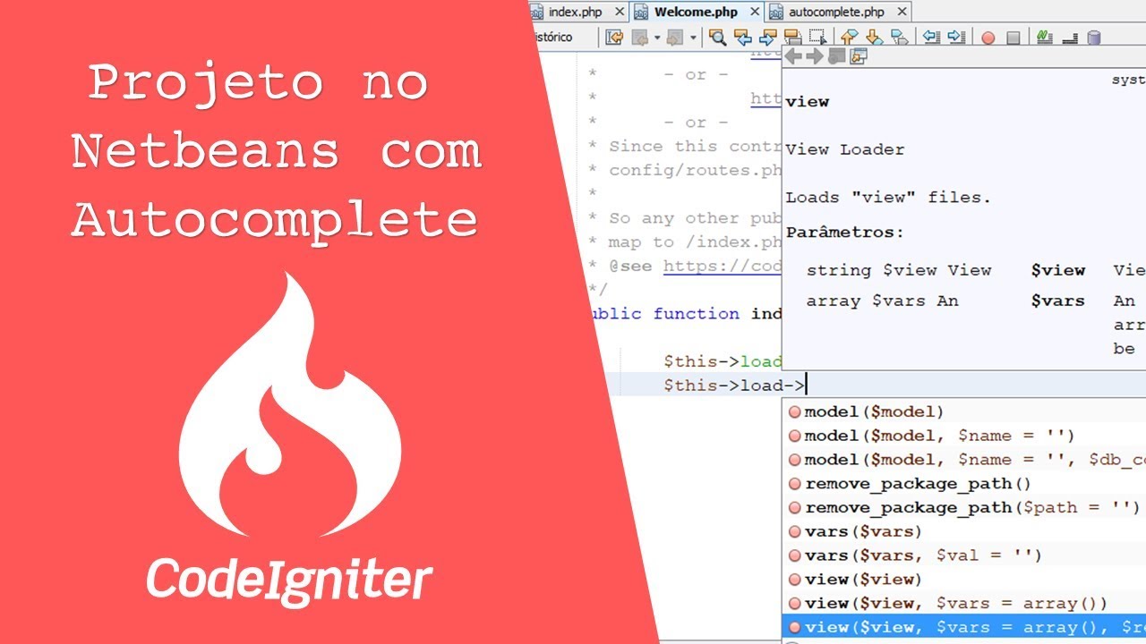[Codeigniter] Codeigniter + Netbeans com Autocomplete