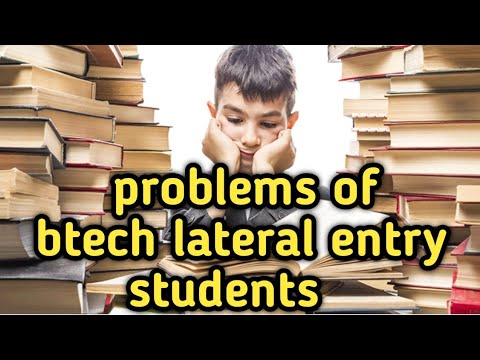 problems of btech lateral entry students||Les telugu