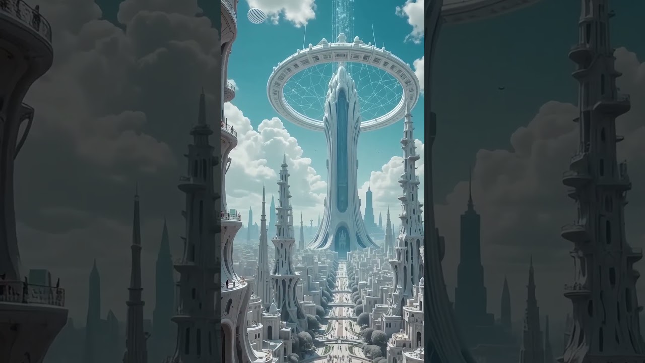 Paris in 2525: Ultra-Realistic Futuristic City in Cyberpunk Sci-Fi Style