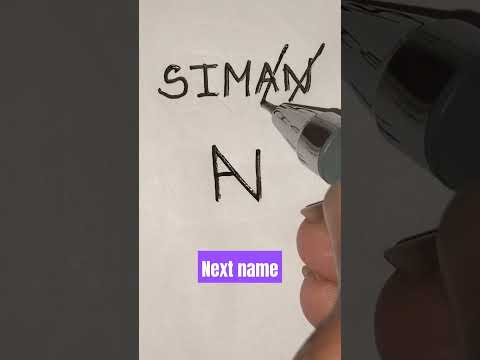 # SIMAN name logo # Design # Next name #shorts # By Rajbir