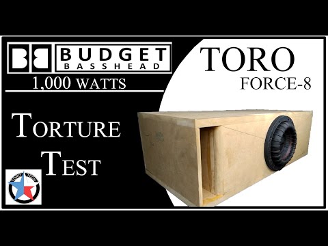 TORO Tech Force 8 Subwoofer Bass Test | Daily Music