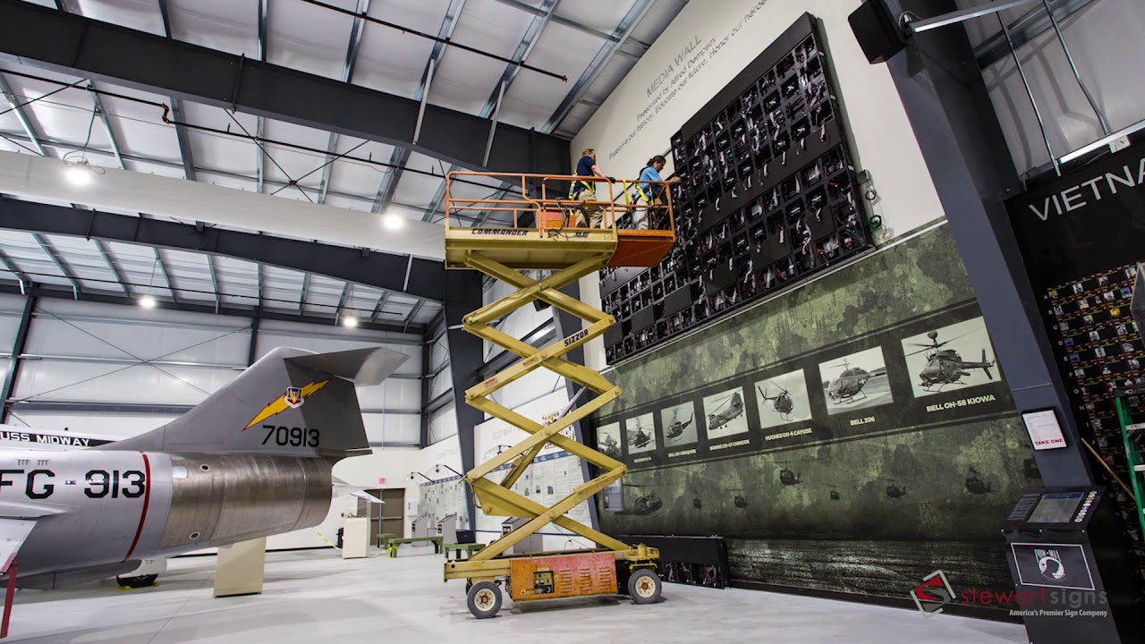 Indoor Video Wall Installation | Stewart Signs