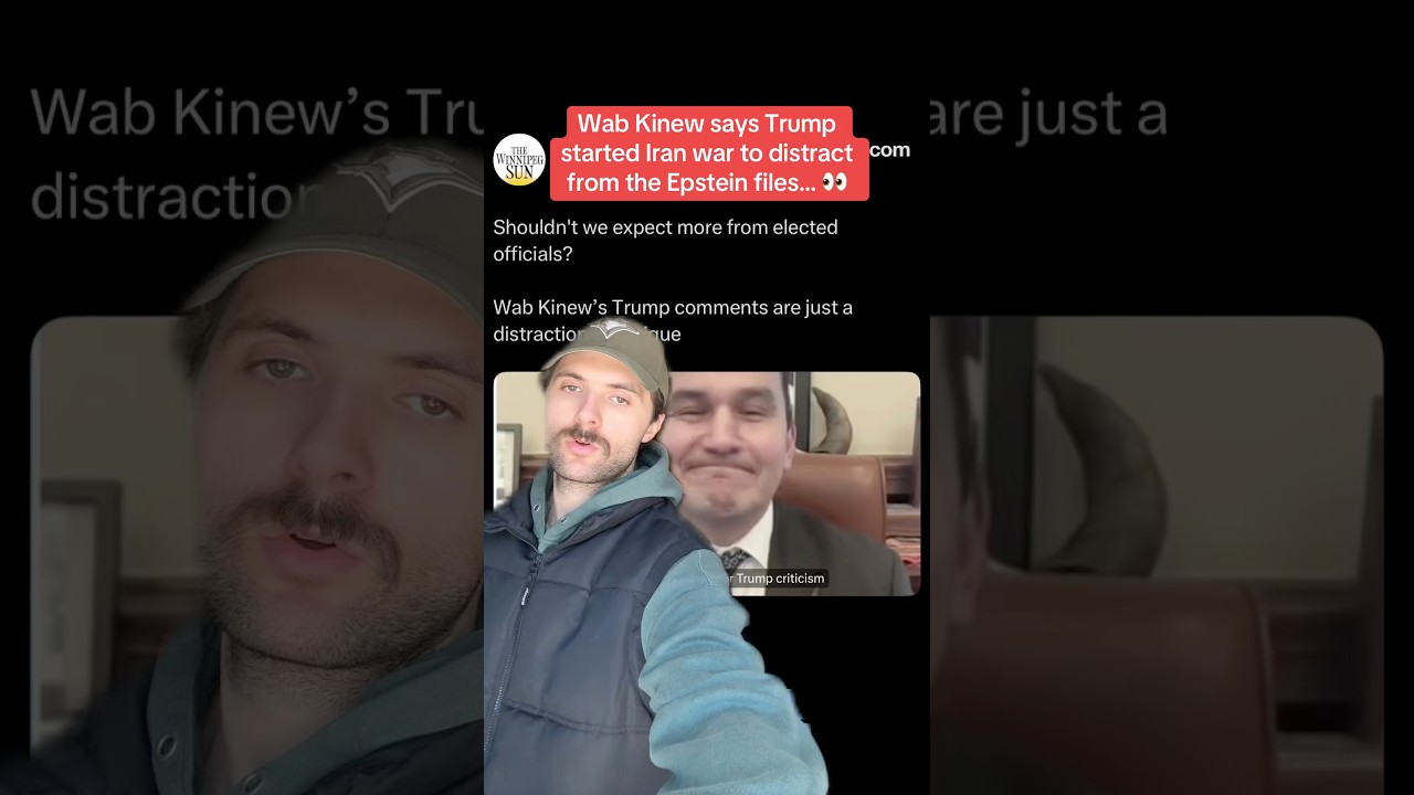 Who’s more hypocritical? Trump or Kinew? Let me know. 👀🤔 #cdnpoli #manitoba #trump #wabkinew #iran