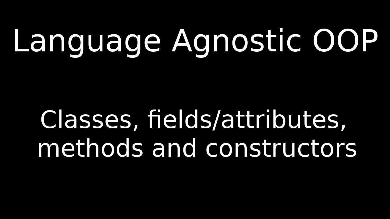 Object oriented programming - Classes, fields/attributes, methods and constructors