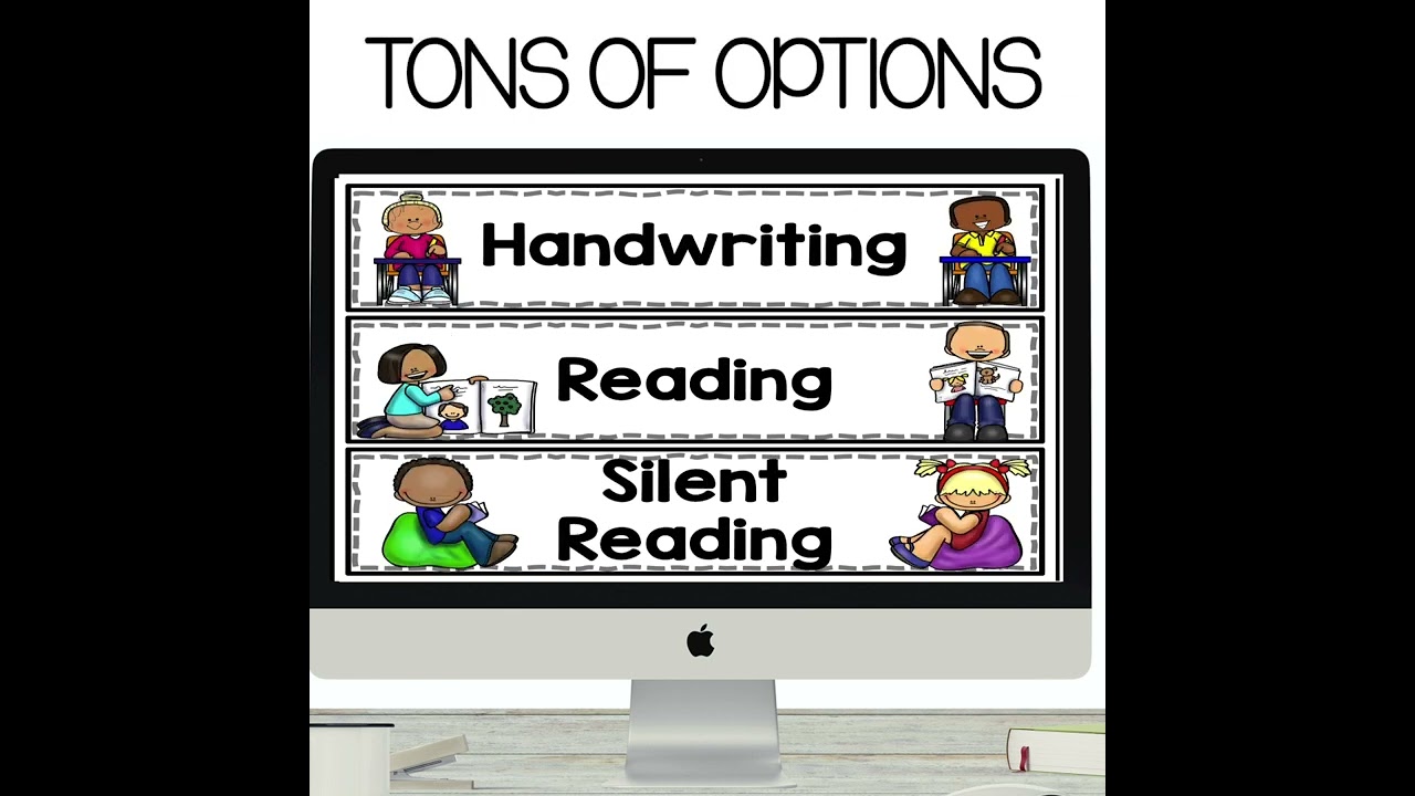 Daily Classroom Schedule Cards Editable