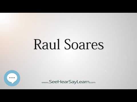 Raul Soares (How to Pronounce Cities of the World)馃挰猸愷煂嶁渽