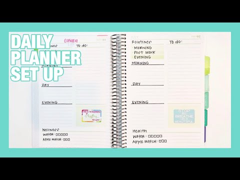 NEW PLANNER SET UP | PLUM PAPER DAILY PLANNER