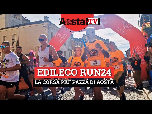 Edileco RUN24, la corsa più bizzarra di Aosta