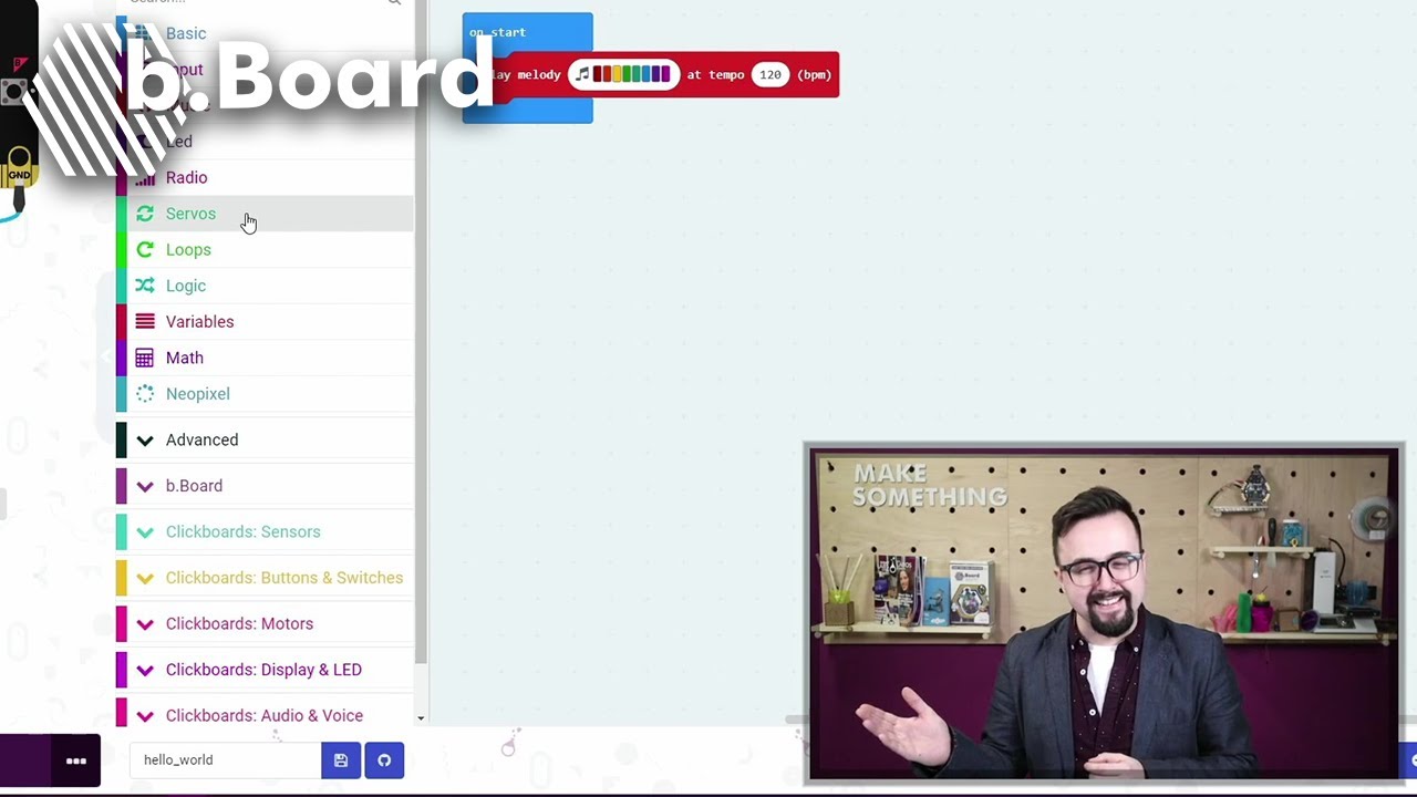 How To Code The b.Board | Hello World