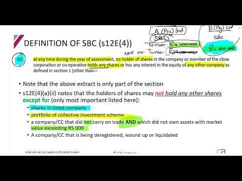 Part 2-Companies - Small Business Corporations (25min)