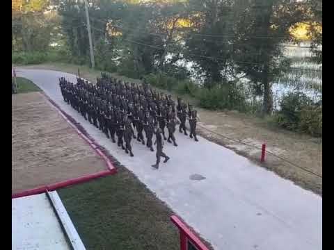Hear the "Thunderous Heels" of USMC MARINES in this Incredible Drill!