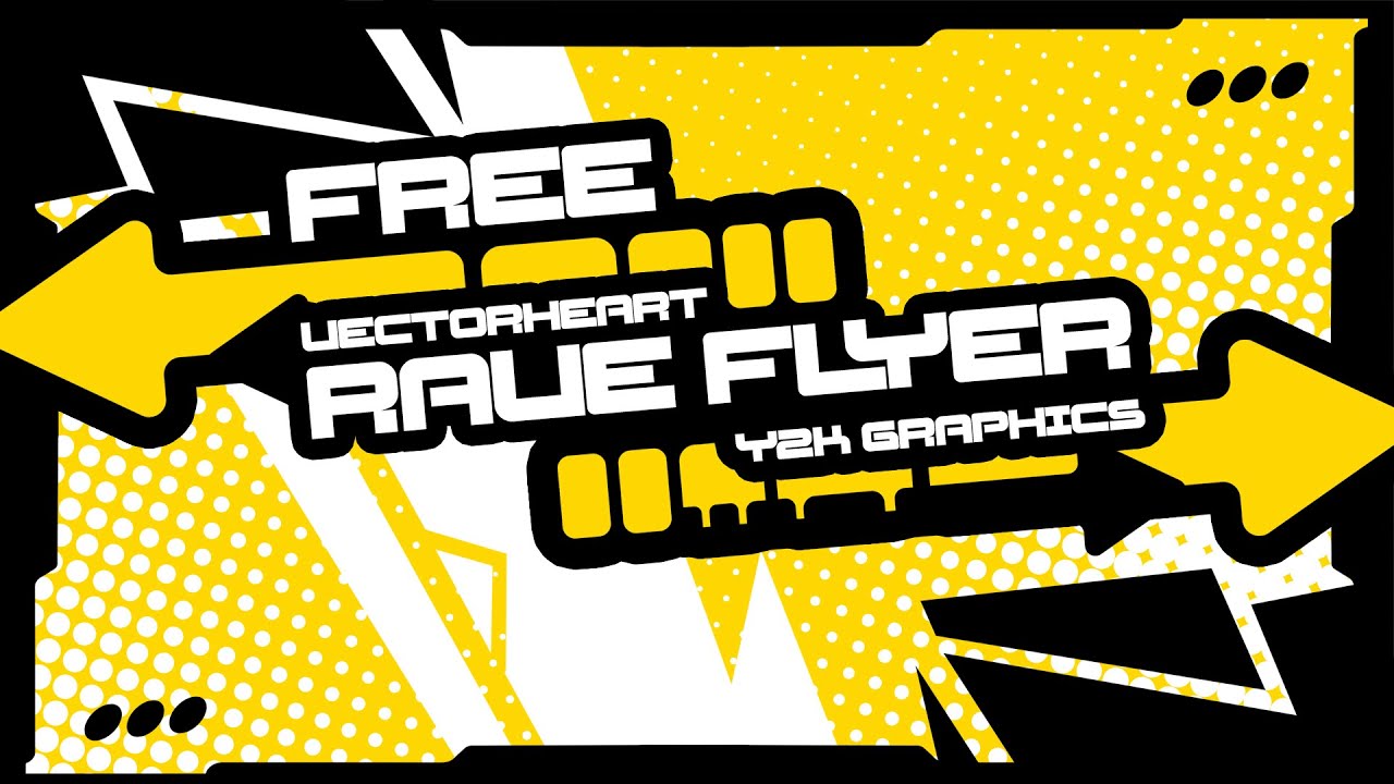 Y2K / Vectorheart Rave Poster & Assets Pack