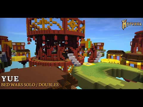 Playing on the NEW Bedwars map (Yue) | Hypixel Bedwars