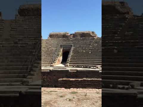 Amphitheater in Ostia, Italy