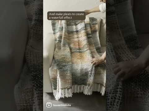 How to style a throw blanket on couch in 3 different ways! Try them and let us know :)