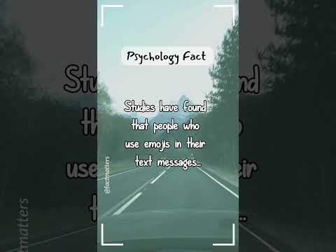 Studies have found that people who use emojis in their text messages...#shorts #facts #psychology