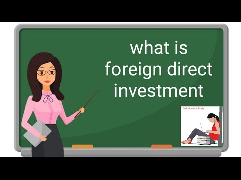 What is foreign direct investment