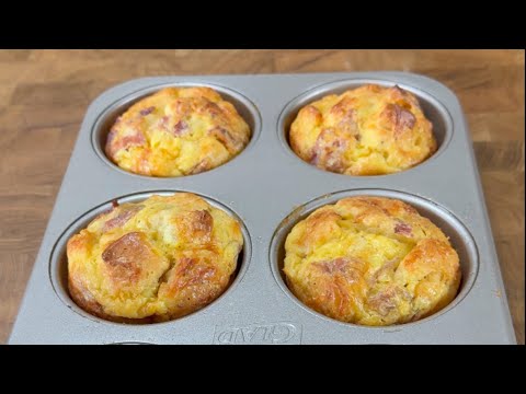 Every savory part of breakfast in one grab and go muffin!