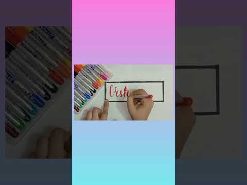 “Vishakha” name request 😊 comment down your name by SM easy drawings#shortsvideo #viral