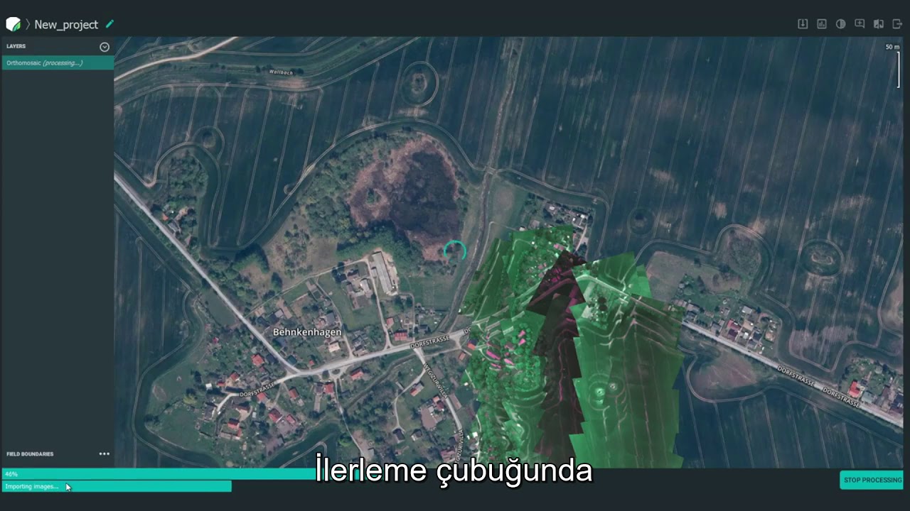 Pix4Dfields Projesi Oluşturma ve İşleme