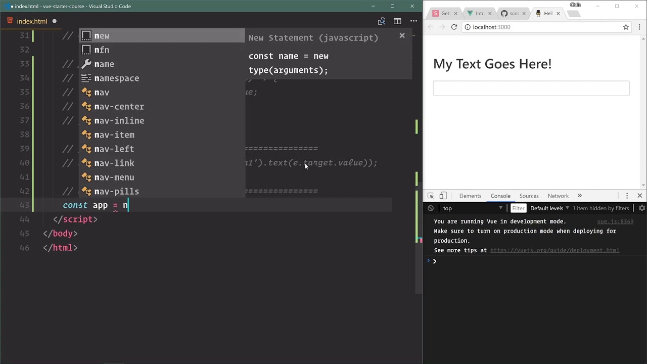 Getting Started with Vue.js: #4 Hello World