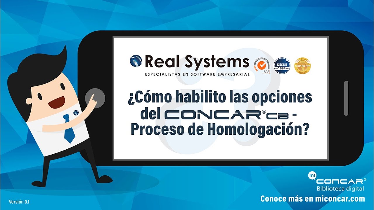 ¿Cómo habilito las opciones del CONCAR CB - Proceso de Homologación? Preguntas frecuentes CONCAR® CB
