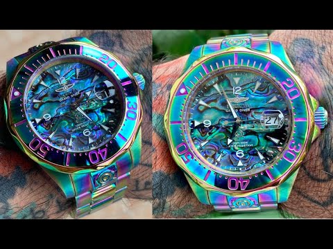 Invicta Grand Diver 25169 Watch Unboxing and Review | Iridescent body and Abalone Dial Combination