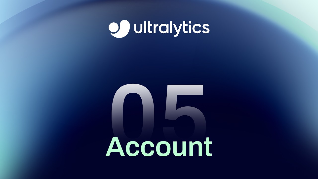 5. Get Started with Ultralytics Platform – Account