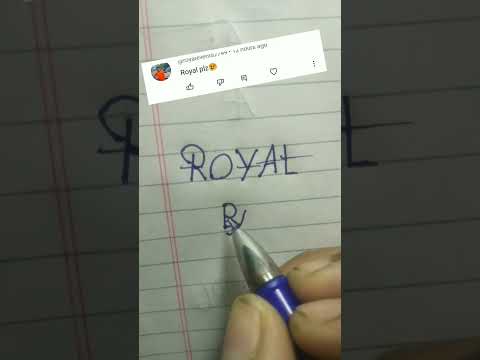 Logo name ROYAL 💥 Comment your Names #rayal #royallogo #logo #drowing #art #shorts #viral