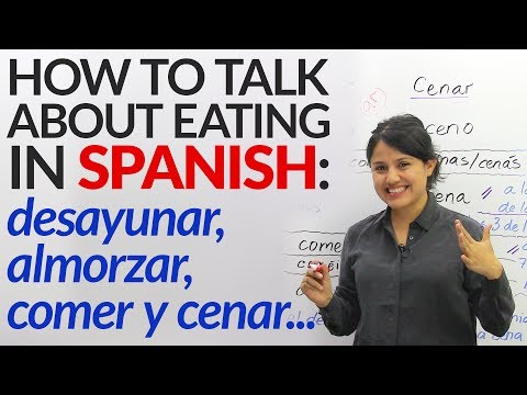 Learn how to talk about eating in Spanish