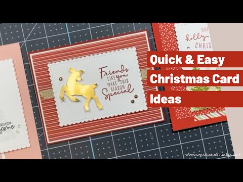 Quick & Easy Christmas Cards You Can Make Last Minute