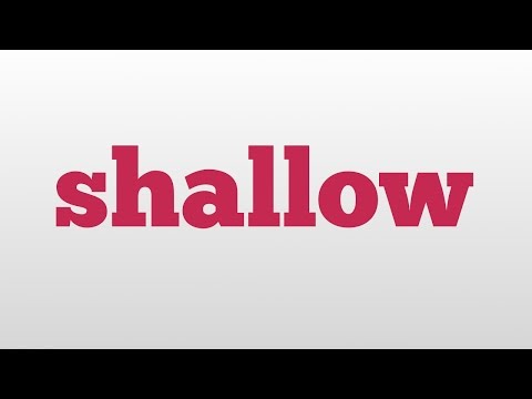 shallow meaning and pronunciation
