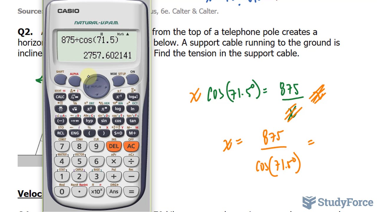 📚 How to solve word problems involving vectors (Part 1, Force-Related)