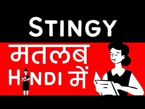 Stingy Meaning in Hindi/Urdu | Meaning of Stingy | Stingy ka matlab? | Stingy क्या है?