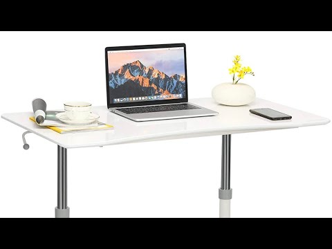 Tangkula Mobile Standing Desk Computer Desk