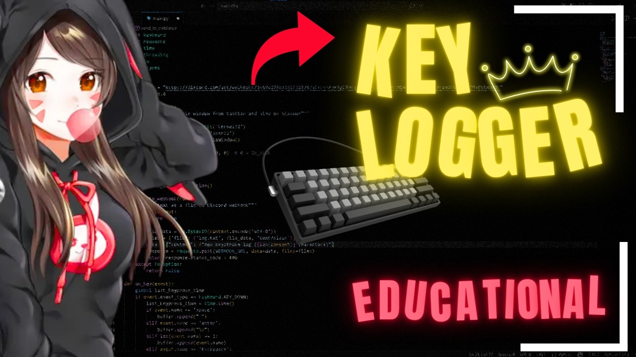 How to make a SIMPLE Key Logger Program with Python (Educational Purposes Only!)