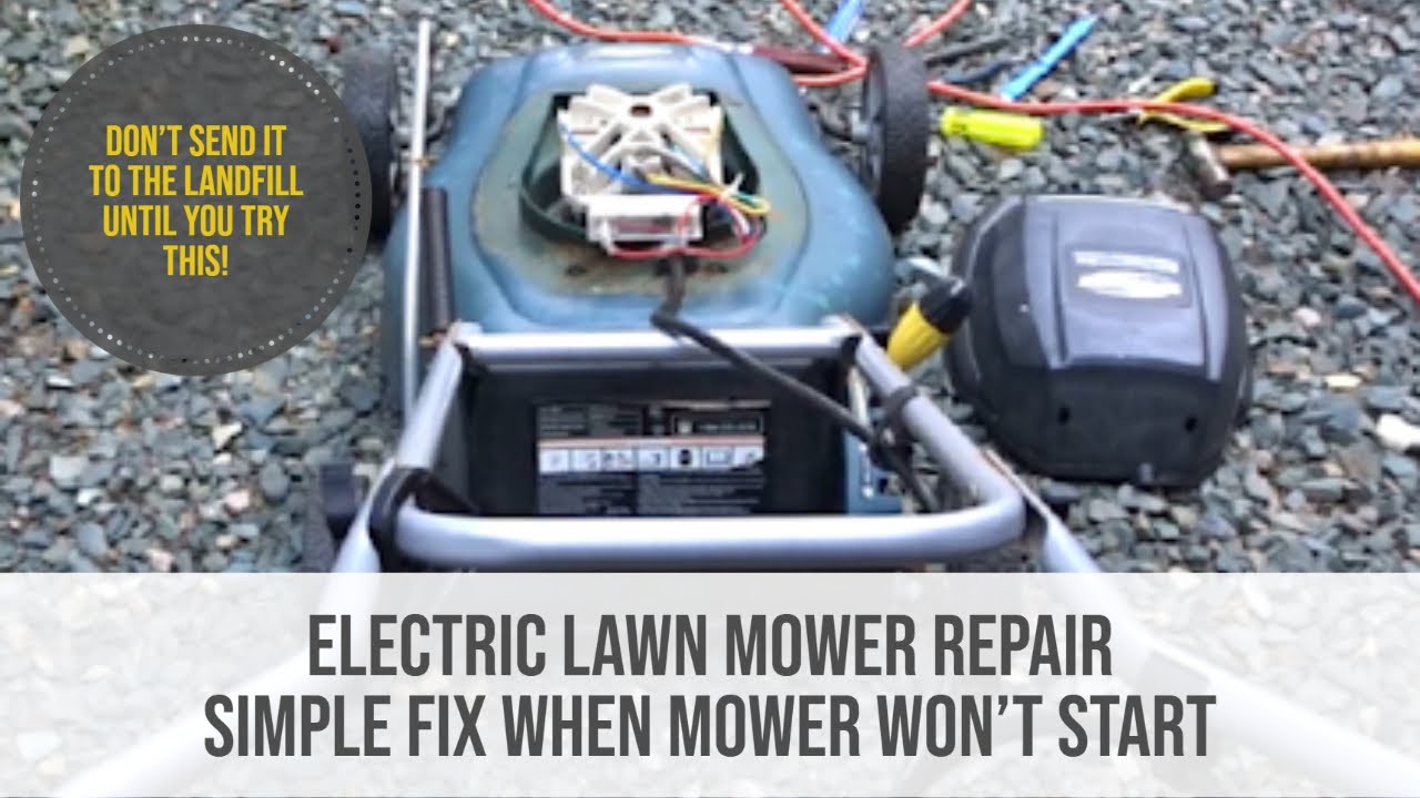 Electric Lawn Mower Repair | Simple Fix When Mower Won't Start