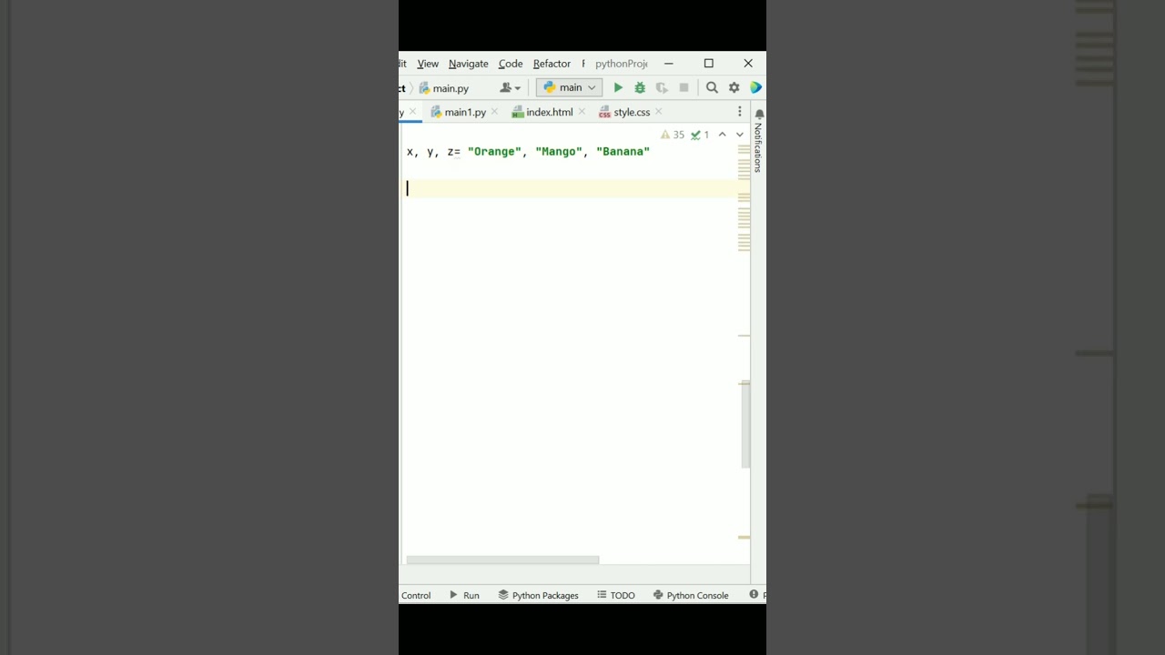 Assign multiple values | | python variable |#shorts #python #variable #programming