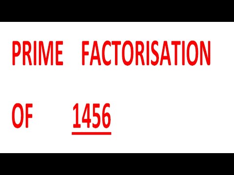 PRIME FACTORISATION OF 1456