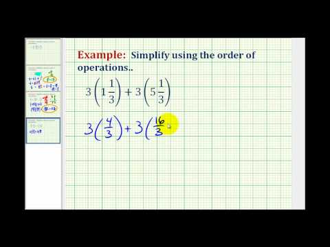 Example 1: Simplifying Expressions Involving Mixed Numbers | Math Help ...