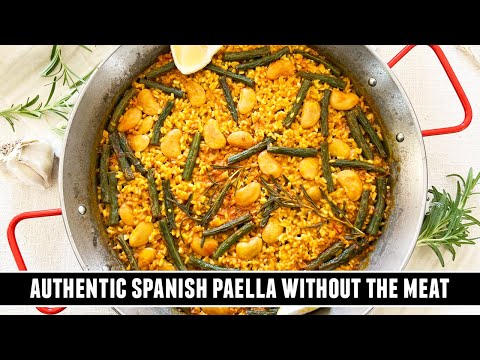 CHIK’N-LESS PAELLA VALENCIANA | AUTHENTIC RECIPE WITHOUT THE MEAT ...