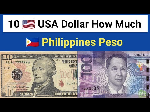 10 United States Dollar How Much in Philippines Peso | 10 USD to PHP | 10 dollar in philippines