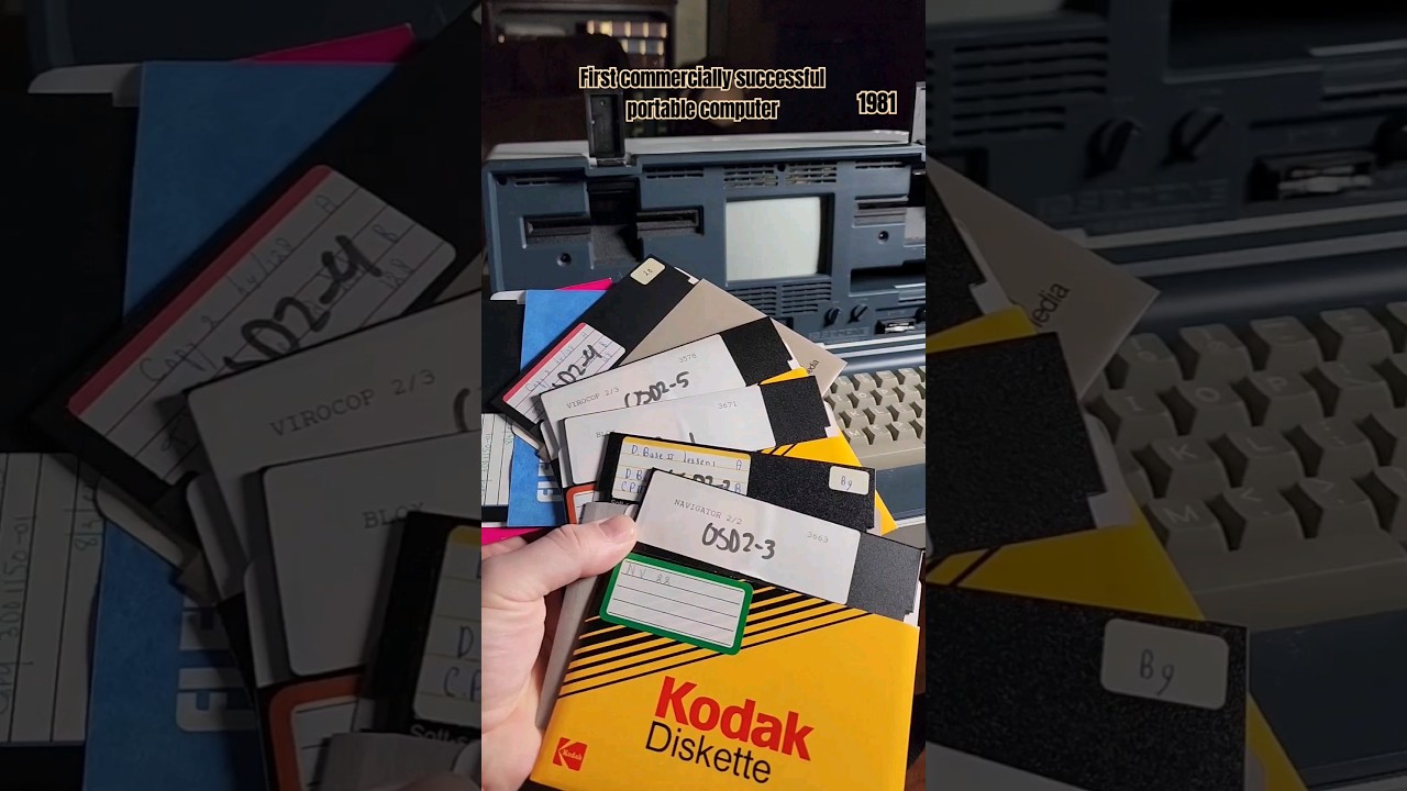 Turn on Osborne OCC1, 1981 #shorts #retrocomputing