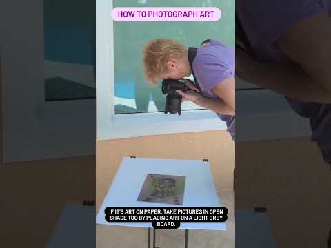 How to Photograph your Art: taking pictures of paintings & drawings