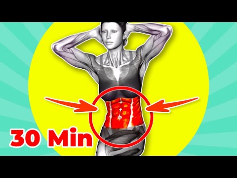 ➜ 30-MIN AbdoMINal Exercises To Lose Belly Fat - Slim Your Waist