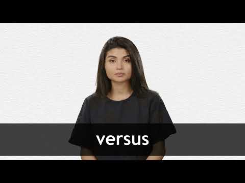 How to pronounce VERSUS in American English