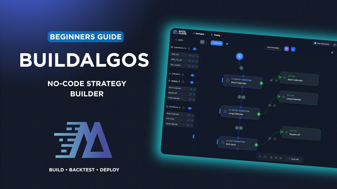 Getting Started with BuildAlgos | No-Code Strategy Builder