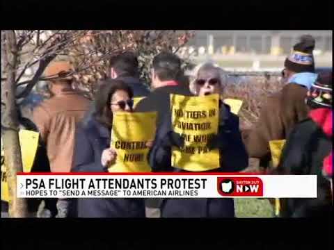 PSA Flight Attendants Protest