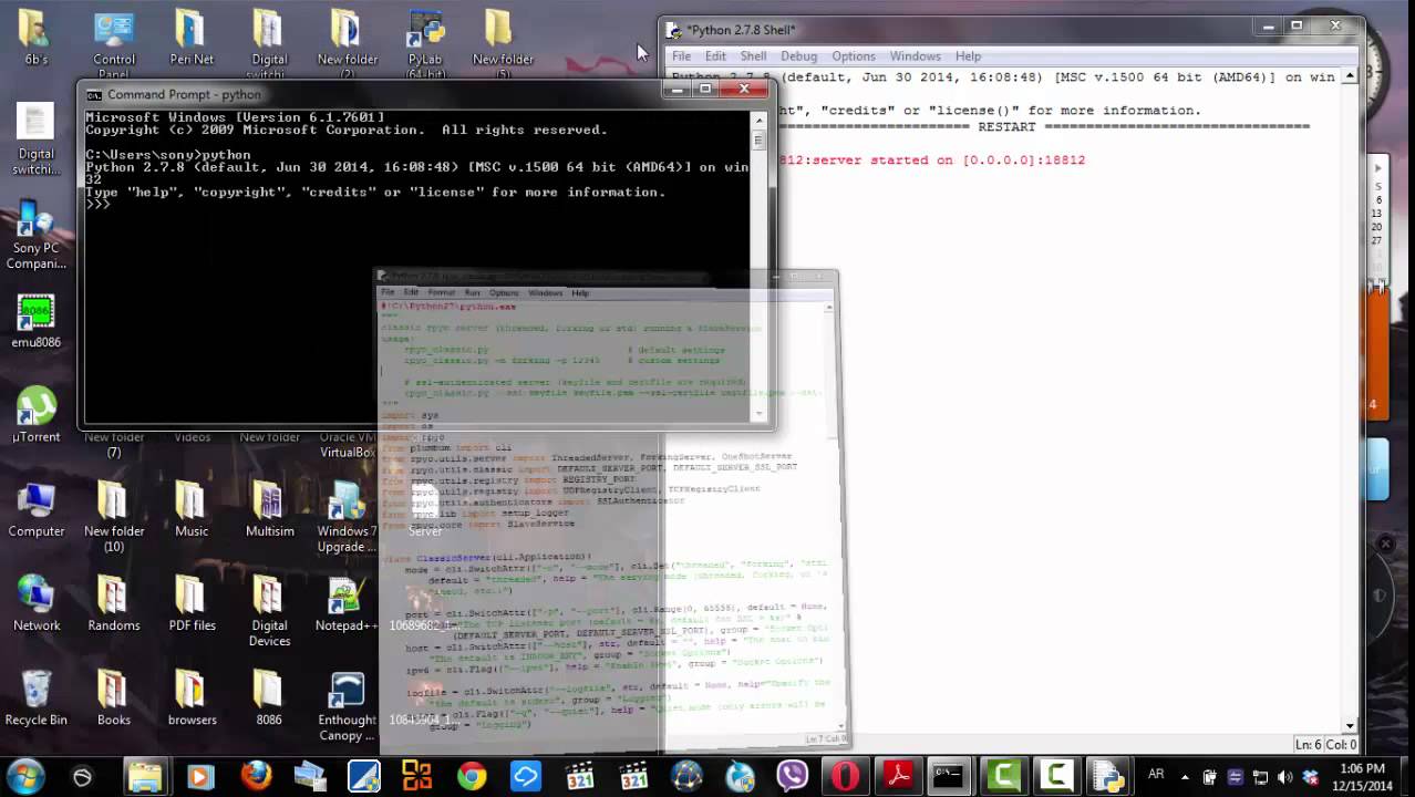 Remote Procedure Calls Using Python (RPYC)